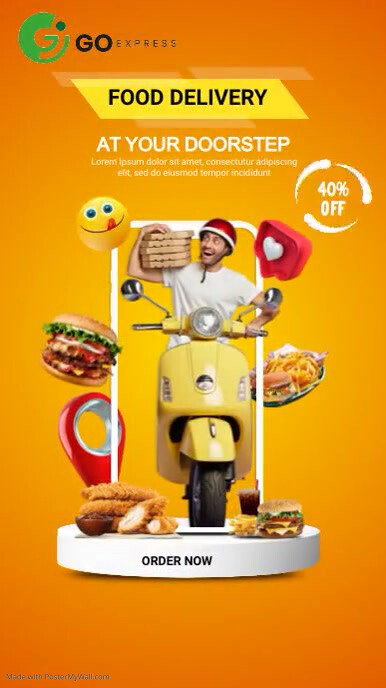 food delivery | PosterMyWall