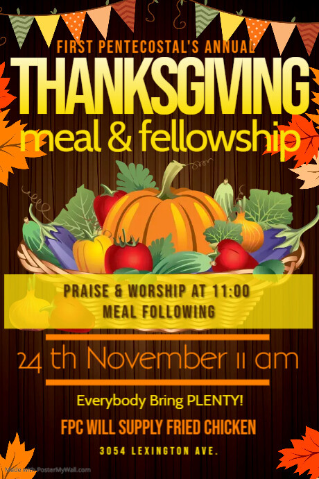 Thanksgiving Poster | PosterMyWall