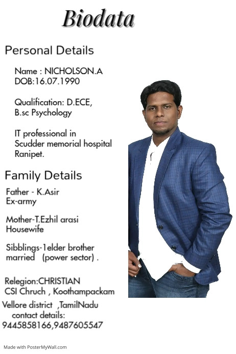 biodata | PosterMyWall