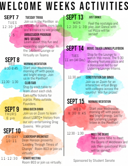 Welcome Week Part 2 | PosterMyWall