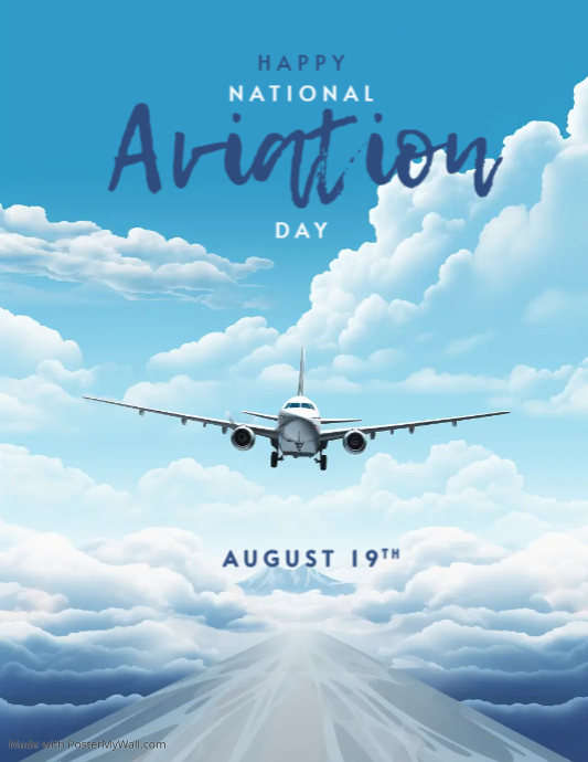 Happy National Aviation Day | PosterMyWall