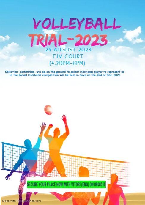 Copy of SPORTS A4 TEMPLATE.C | PosterMyWall