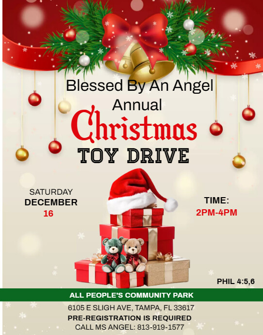 Christmas Toy Drive Flyer Template | PosterMyWall