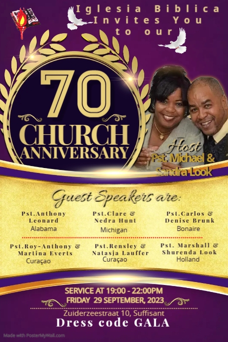 Church Anniversary Flyer (2) | PosterMyWall
