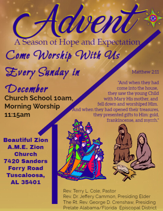 2021 Advent Service | PosterMyWall