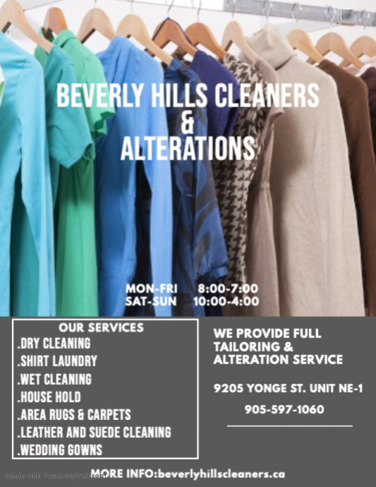 Copy of Copy of Laundry and Dry Cleaning Service Flyer Design ...