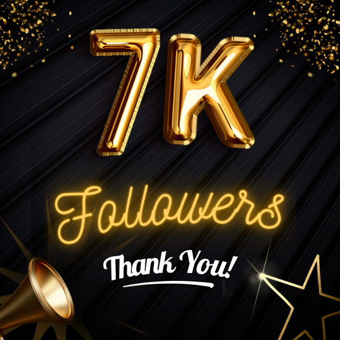 Copy of 7k Followers Template | PosterMyWall