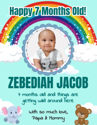 7th Month Celebration Template | PosterMyWall