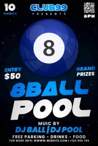 8 Ball Pool Tournament Template | PosterMyWall