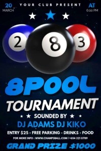 8 Ball Pool Tournament Template | PosterMyWall