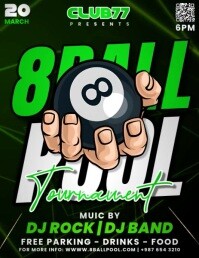 8 Ball Pool Tourname Template | PosterMyWall