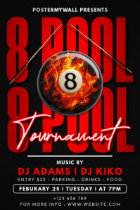 8 Ball Pool Tournament Template | PosterMyWall
