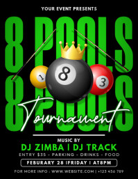 8 Ball Pool Tournament Template | PosterMyWall