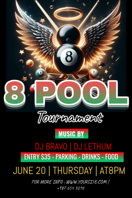 Copy of 8 Ball Pool Tournament Poster | PosterMyWall
