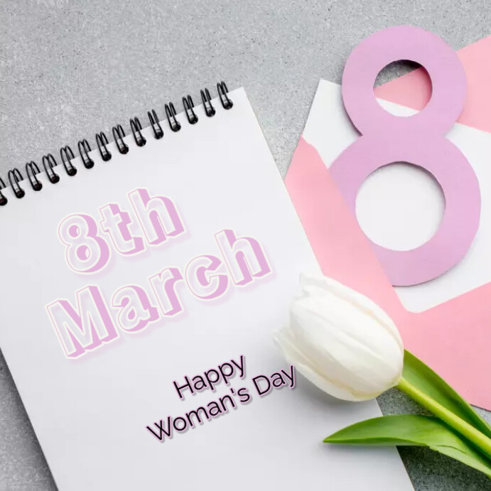 Copy of 8 march, Happy Woman's day Cards | PosterMyWall