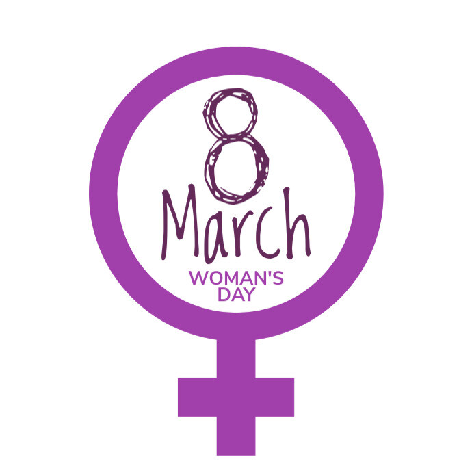 8 March Woman's Day Logo Badge Icon Symbol Transparent Template ...