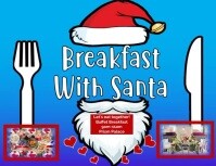 Breakfast with santa flyer poster template | PosterMyWall