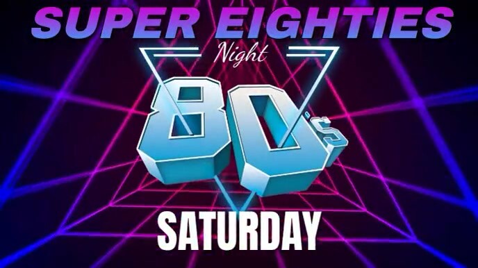 80'S NIGHT Template | PosterMyWall