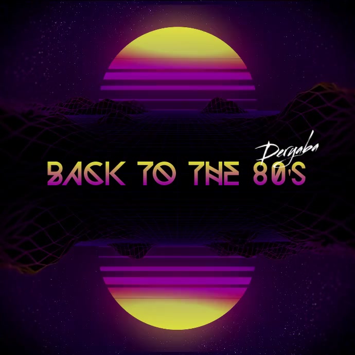 80's Retro Sunset Video Album Cover Template | PosterMyWall