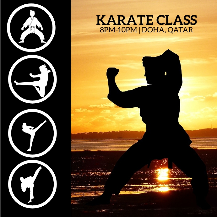 80 KARATE Template | PosterMyWall