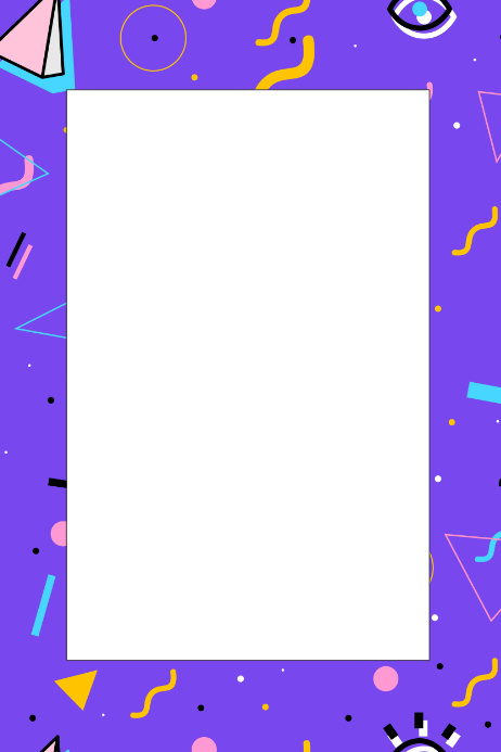 80's Party Prop Frame | PosterMyWall