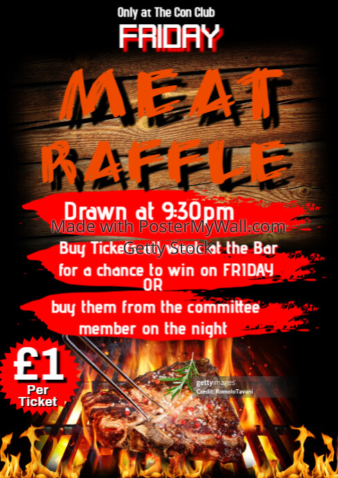 Meat Raffle Template | PosterMyWall