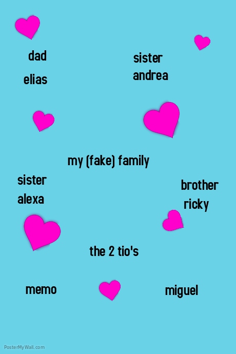 My (fake) family | PosterMyWall