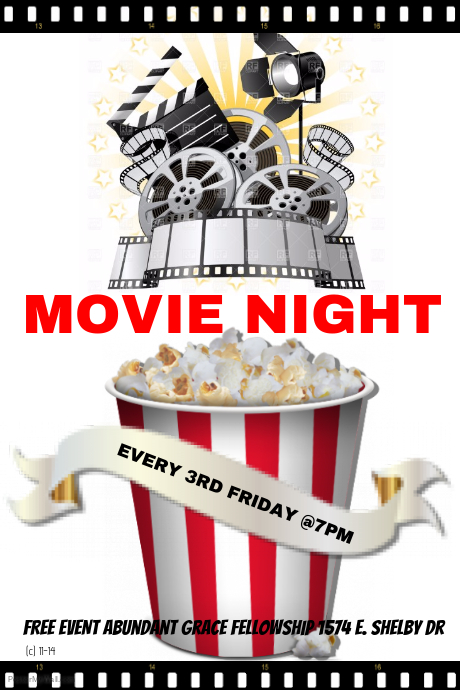 Copy of Movie Night, Date Night Event template | PosterMyWall