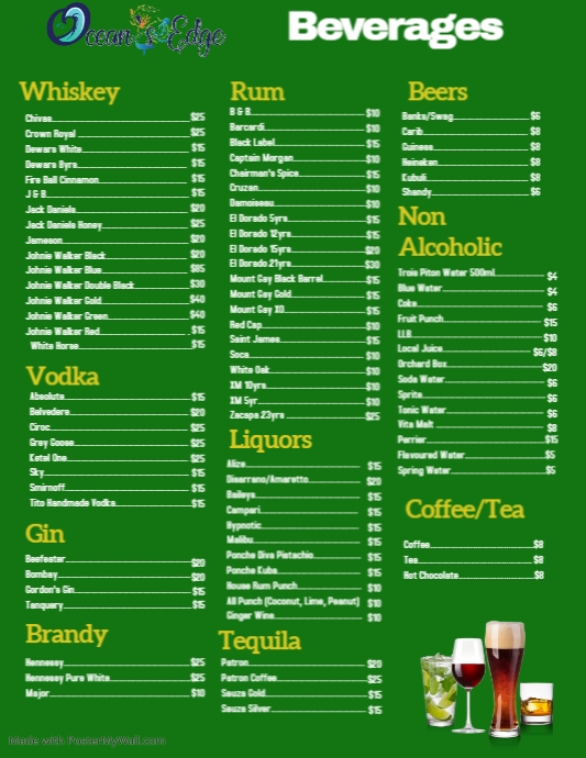 Copy of Copy of Copy of Simple Restaurant Menu Template | PosterMyWall