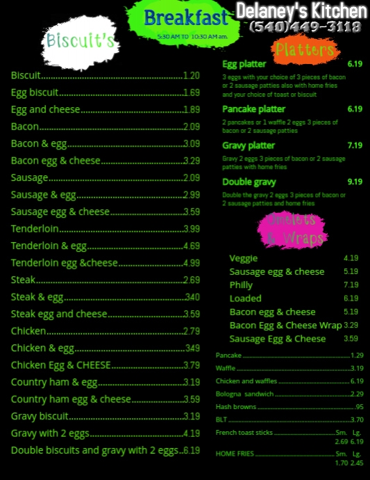 Copy of Copy of Copy of Menu | PosterMyWall