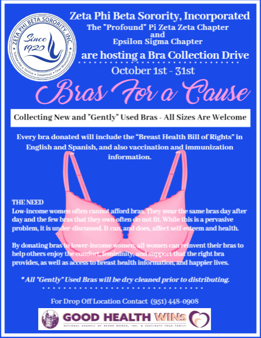 Bras for a Cause | PosterMyWall