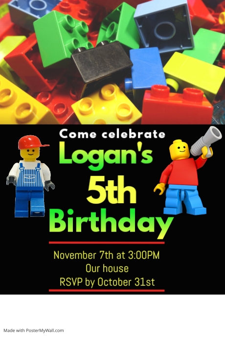 Copy of Lego Party Poster | PosterMyWall