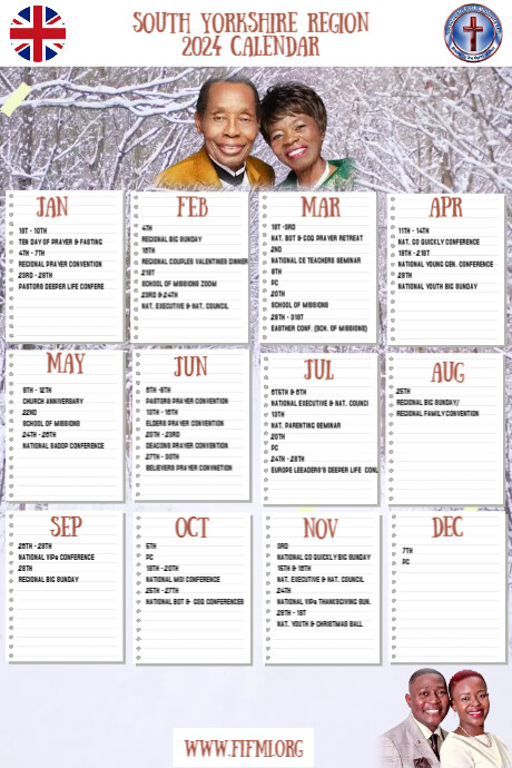 Winter Events Schedule Poster Template | PosterMyWall