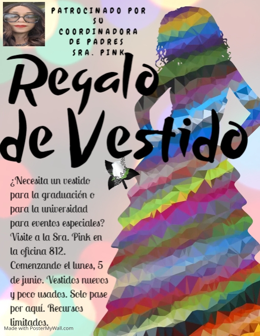 Copy of Spanish Flyer-Prom dress drive giveaway fundraiser (1 ...