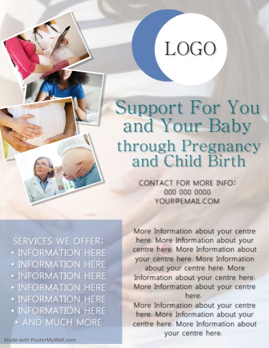 Copy of Copy of Pregnant / Pregnancy Flyer Template | PosterMyWall