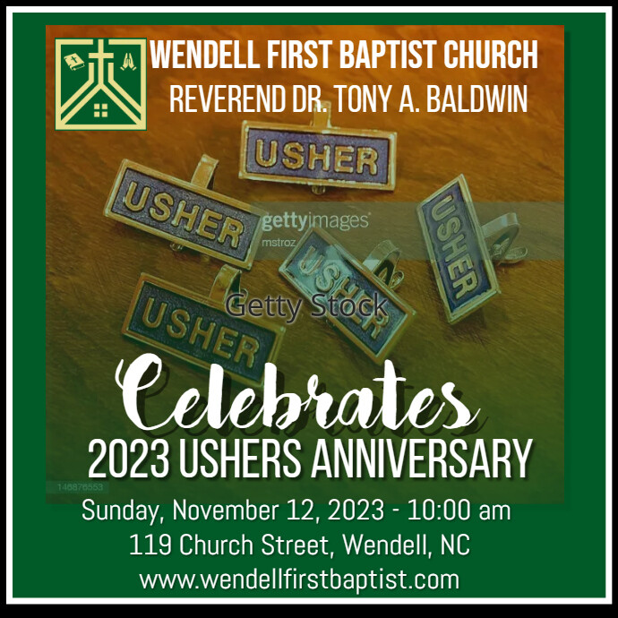 WFBC Ushers Anniversary | PosterMyWall
