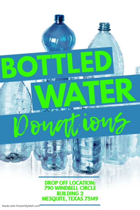 POL WATER DONATIONS | PosterMyWall
