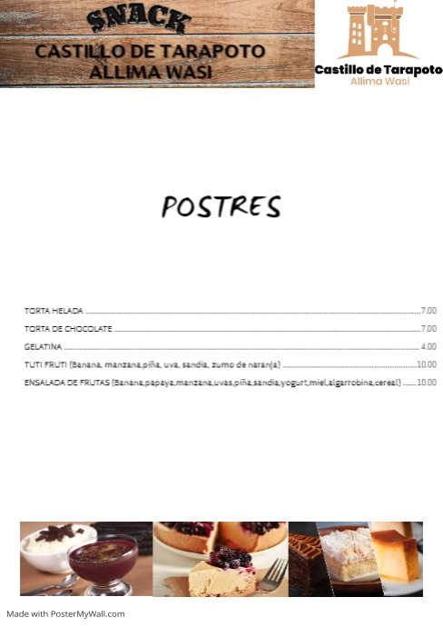 Copia de Copia de Copia de Snack Bar Cafe Menu Template | PosterMyWall