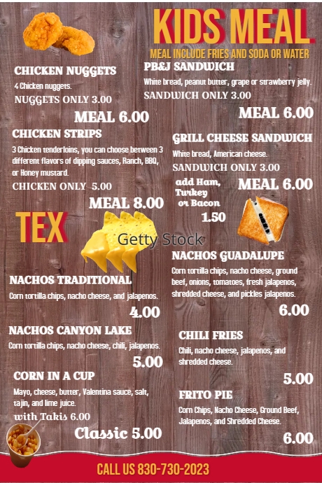 Snack Menu Design Template | PosterMyWall