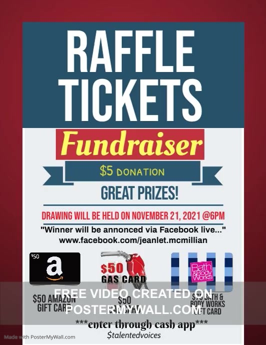 November 2021 Raffle | PosterMyWall
