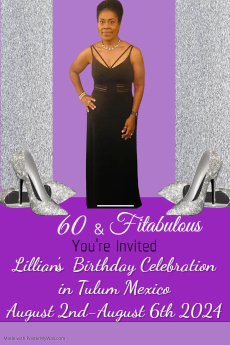 Stepping Into 60 | PosterMyWall