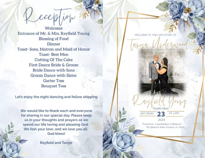 Copy of Wedding Program inside (1) | PosterMyWall