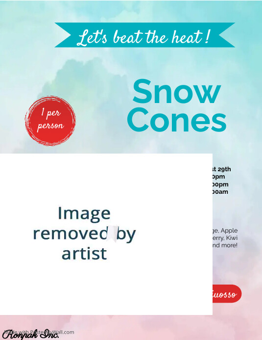 Copy of Blue Shaved Ice Social Media Post | PosterMyWall