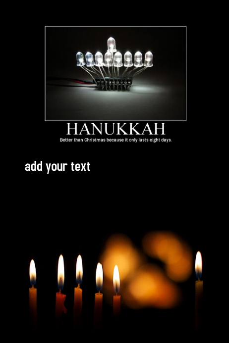 Hanukkah Celebration Event Template | PosterMyWall