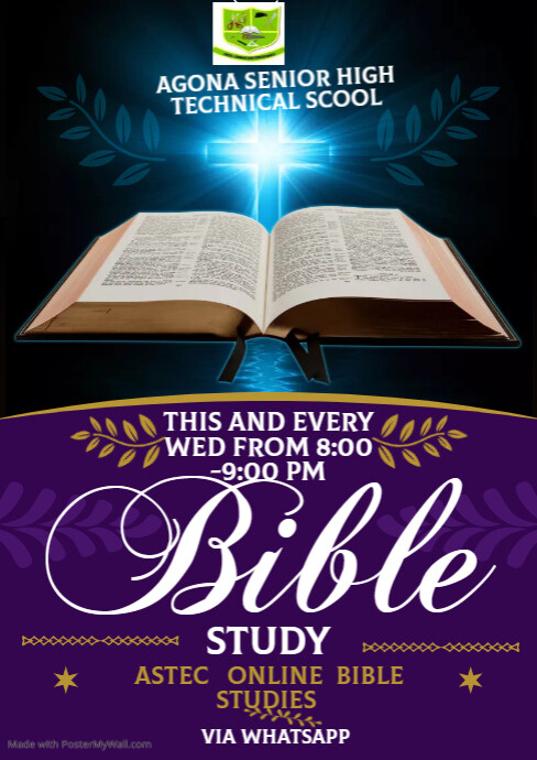 BIBLE STUDY POSTER | PosterMyWall