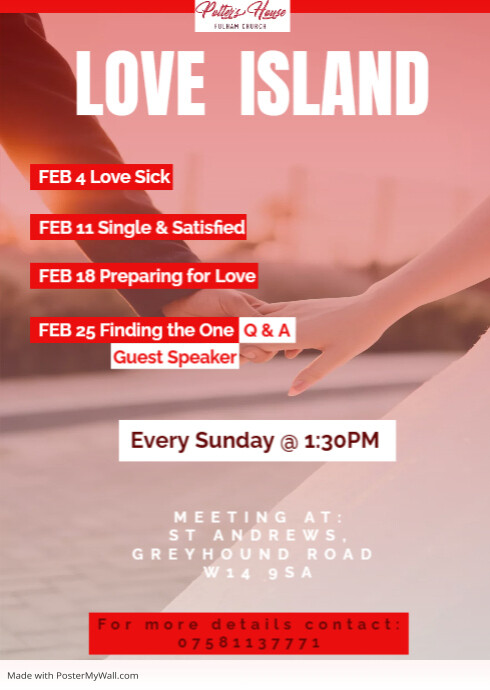 Love island back | PosterMyWall