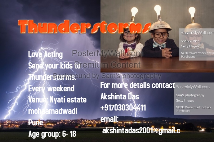 Copy of Thunderstorms | PosterMyWall