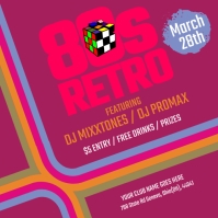 80s Retro Instagram Post Template | PosterMyWall