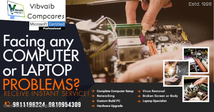 Copy of Computer Repair Facebook Post | PosterMyWall