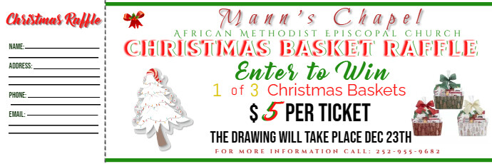 Copy of Christmas Raffle Ticket | PosterMyWall